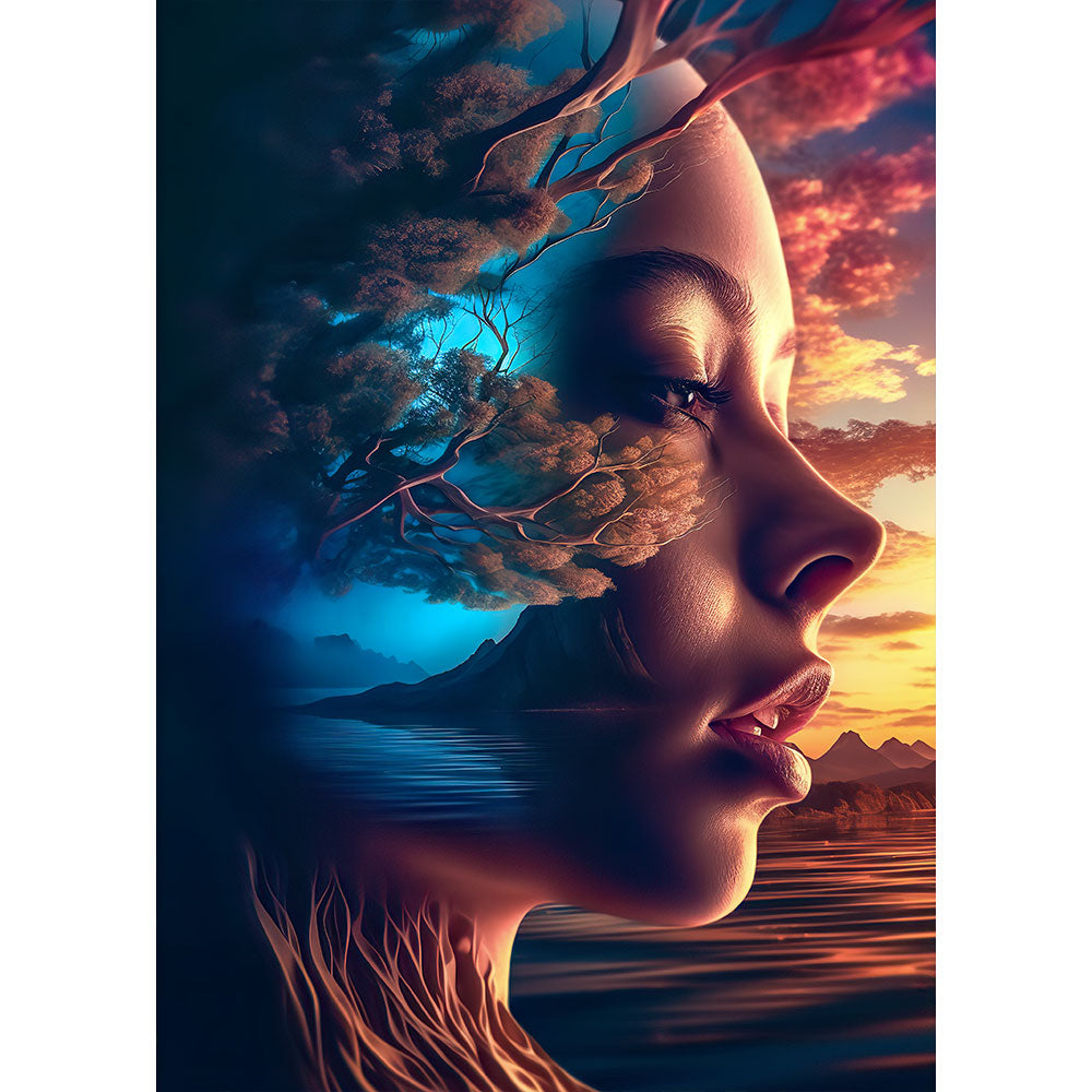 5D Diamond Painting AB Steine Mutter Natur | Unique-Diamond