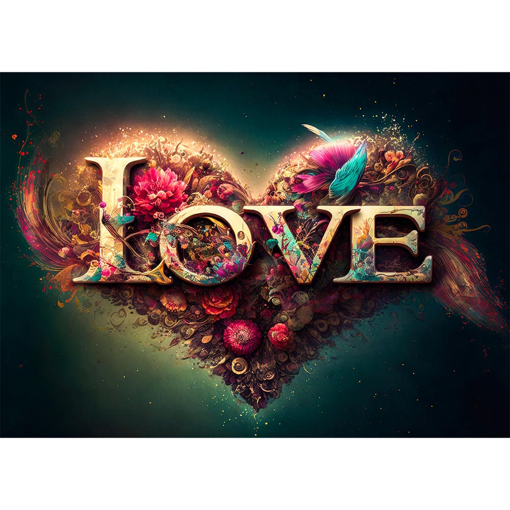 5D Diamond Painting AB Steine Love | Unique-Diamond