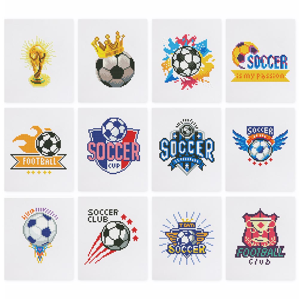 5D Diamond Painting LuxGem - Fußball-Edition - 12 Mini Motive | Unique ...